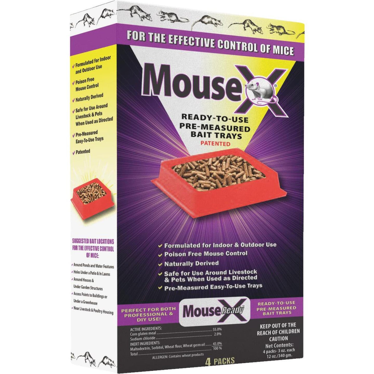 MouseX Disposable Mouse Pre-Measured Bait Tray (4-Pack) - Tucson, AZ ...