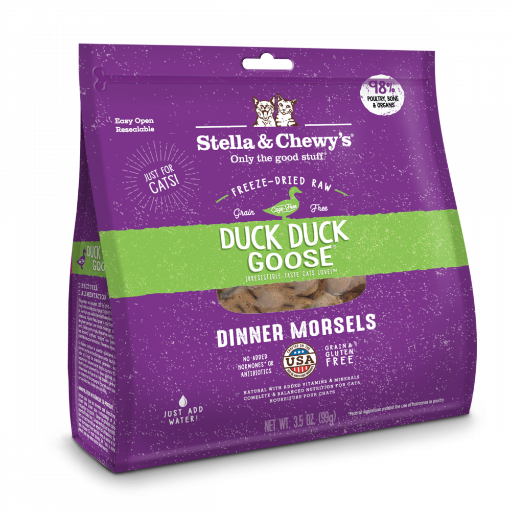 Stella & Chewy's Duck Duck Goose Grain Free Dinner Morsels Freeze Dried ...