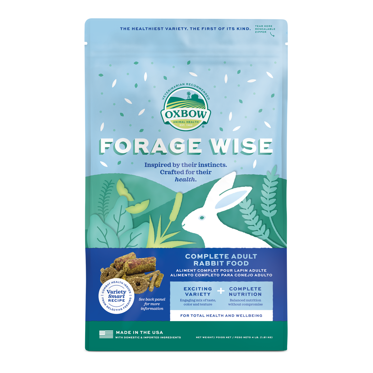 Oxbow Animal Health Forage Wise Adult Rabbit Food - Tucson, AZ ...
