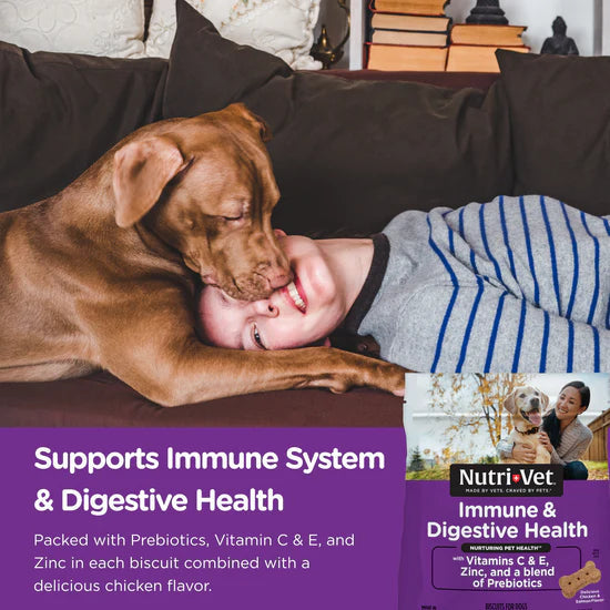 Nutri-Vet Immune & Digestive Health Functional Biscuits for Dogs ...