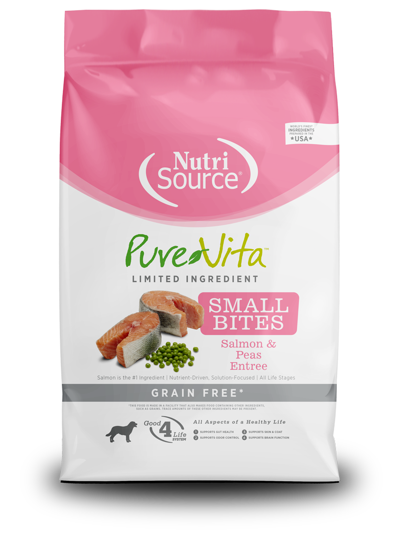 NutriSource® PureVita™ Small Bites Salmon & Peas Entrée Grain Free ...
